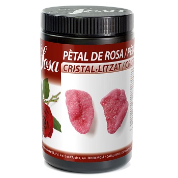 SOSA Crystallized Rose Petals 300g | Edible Flower Decorations for Pastry