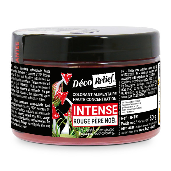 Deco-Relief Intense Father Christmas Red 50g – Professional Powder Food ...
