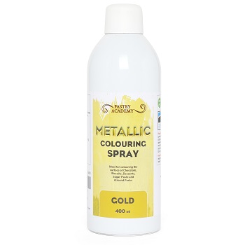 Pastry Academy Gold Metallic Spray 400ml – Professional Food Colouring