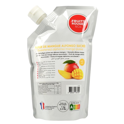 Home Chocolate Factory: Fruits Rouge Alphonso Mango Puree 5% Sugar - 1kg