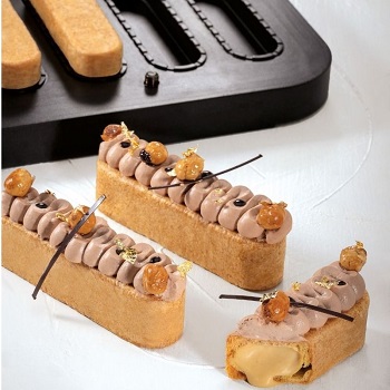 Pavoni Cookmatic Choux Plate – Rectangular Éclair (14 Cavities ...