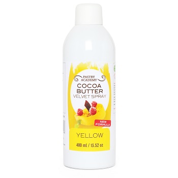Pastry Academy Yellow Cocoa Butter Velvet Spray 400ml – Professional ...