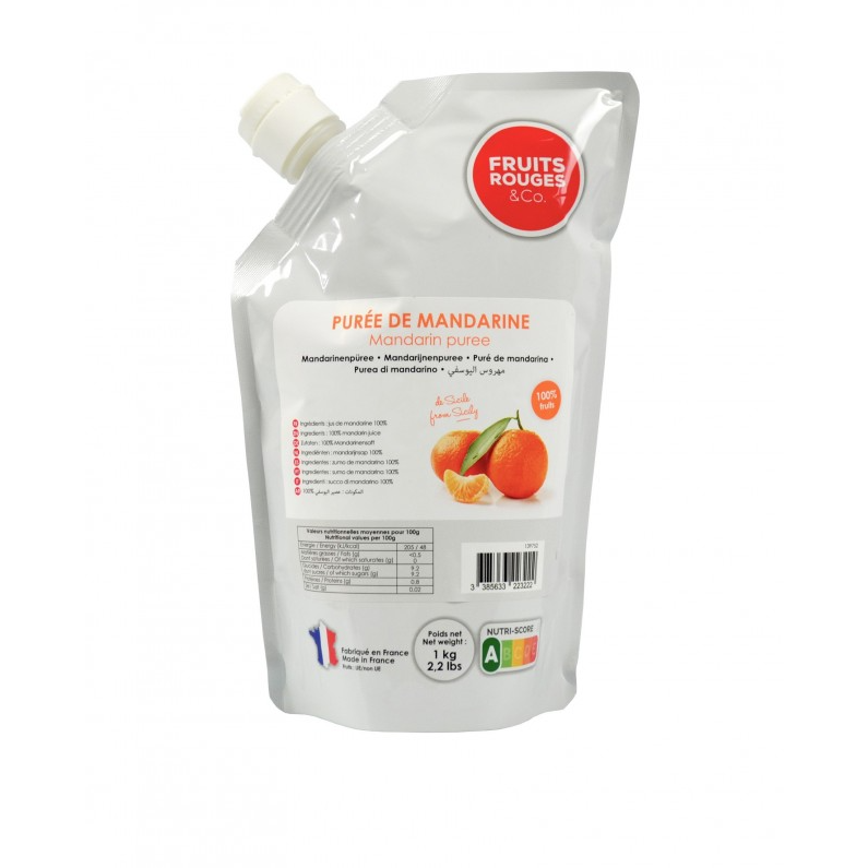 Home Chocolate Factory: Fruits Rouge Mandarine Puree Sugar Free - 1kg